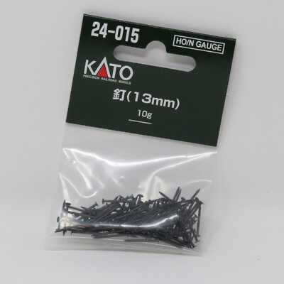 Kato 24-015 Flex Track Mounting Nails 13mm Black 10g Bag for N HO Scale ...