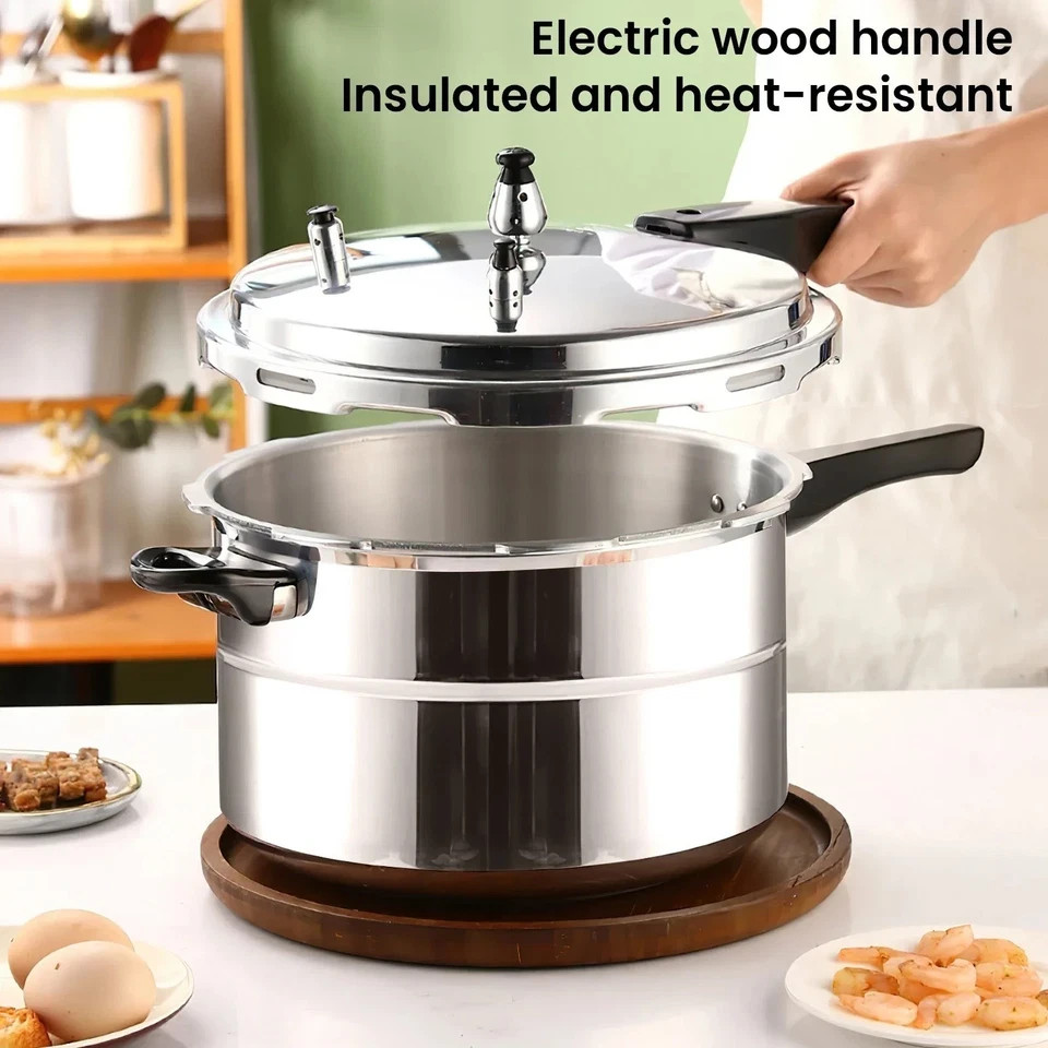 Pressure Cooker with Fire Burner Aluminium Fast Cooking Kitchen UK ...