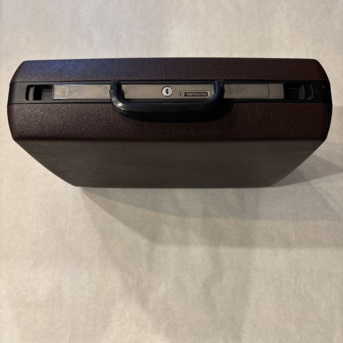 Vintage Samsonite 1983 Signat Briefcase Attache Case Hard Shell No Keys ...