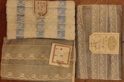 x3 ANTIQUE FRENCH COTTON DENTELLE VALENCIENNES,LACE TRIM,ORIGINAL ...