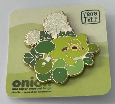 Frog Tree Onion Frog Enamel Pin Flower Pond Lily Pad New | eBay