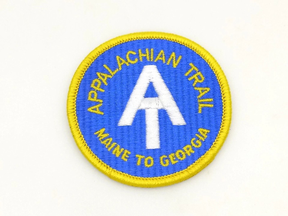 Appalachian Trail AT Logo Embroidered Patch Blue & Yellow Maine to ...