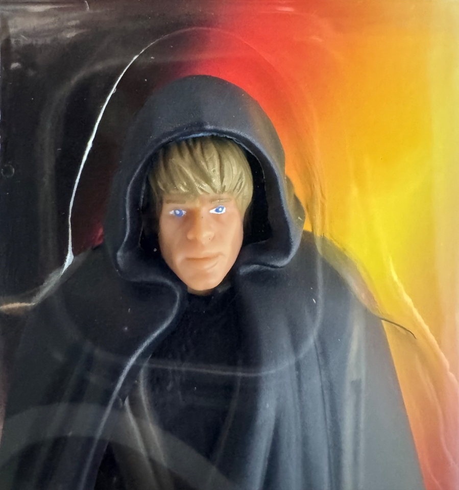 Star Wars Luke Skywalker Brown Vest POTF Red Card 1996 Kenner New ...