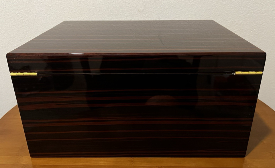 Ashton / Savoy Macassar Extra Large Humidor - Holds 150 Cigars - New in ...