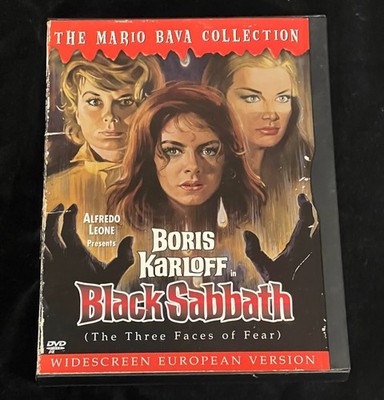 BLACK SABBATH 1963 Boris Karloff DVD ~ Mario Bava Collection ~ European ...