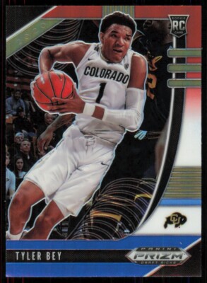 2020-21 Panini Prizm Draft Picks Tyler Bey Rookie Colorado Buffaloes ...