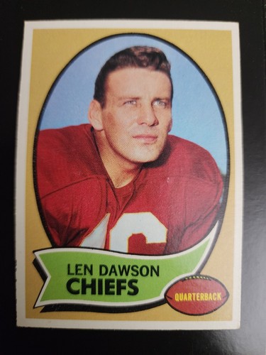 1970 TOPPS LEN DAWSON KANSAS CITY CHIEFS #1 NFL FOOTBALL EX HOF | eBay