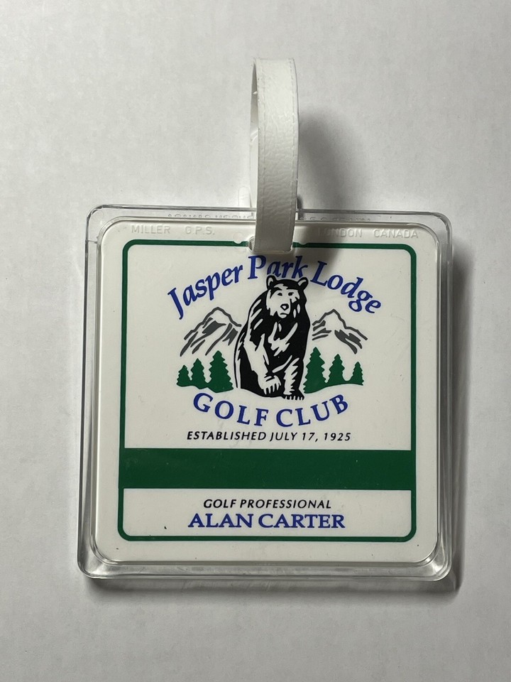 Rare Jasper Park Lodge Golf Club Golf Bag Tag - Jasper, AB, Canada - A ...