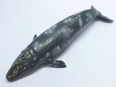 Vintage SCHLEICH 2000 GREY WHALE #16082 Big Wild Sea Animal Toy Figure ...