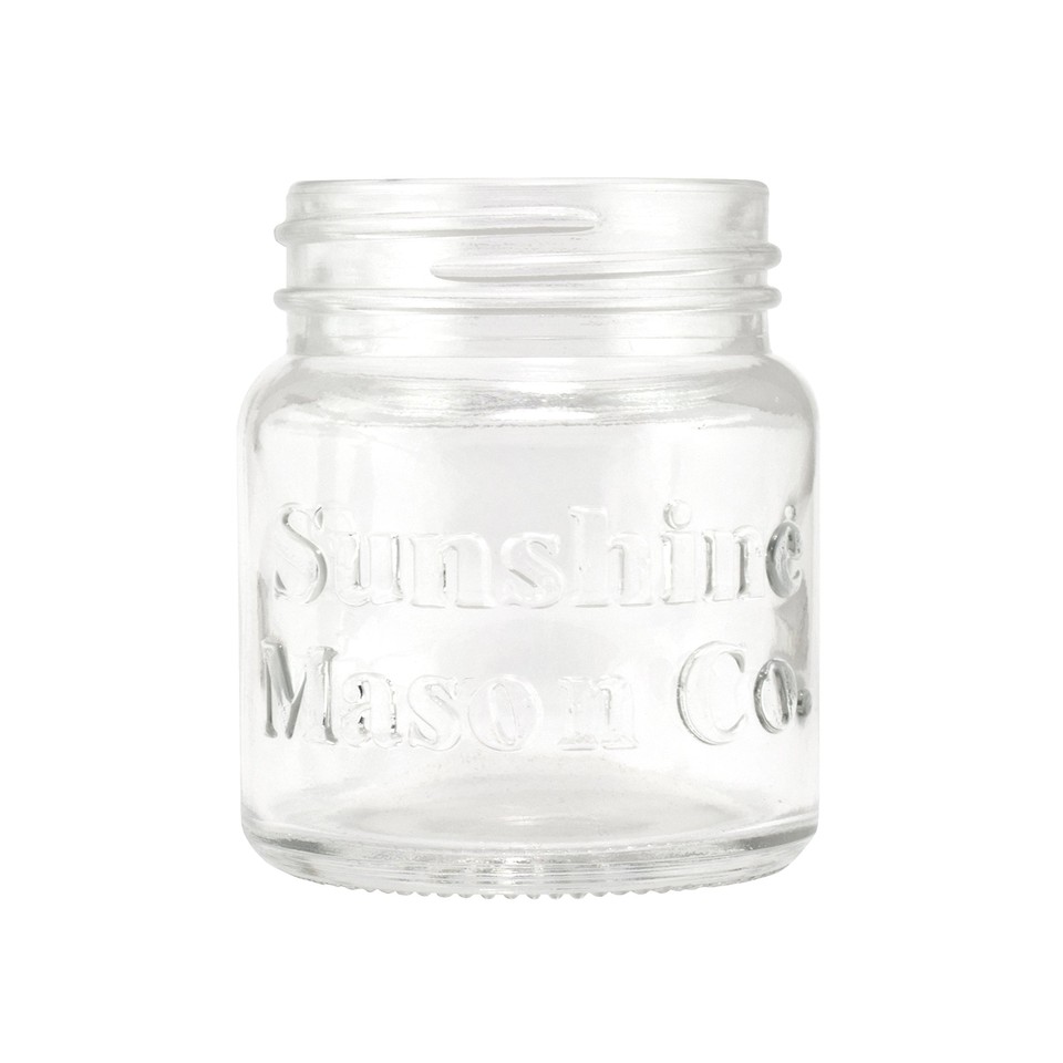 Sunshine Mason Co. Mini Mason Jar Shot Glasses with Metal Lid 2 Ounces ...