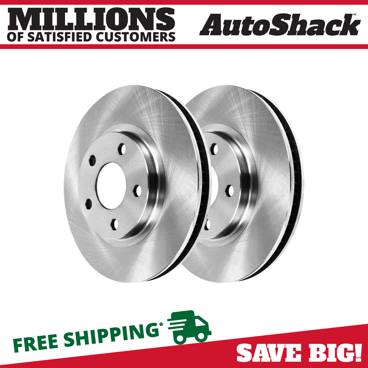 Front Brake Rotors Pair 2 for Jeep Patriot Compass Dodge Avenger ...