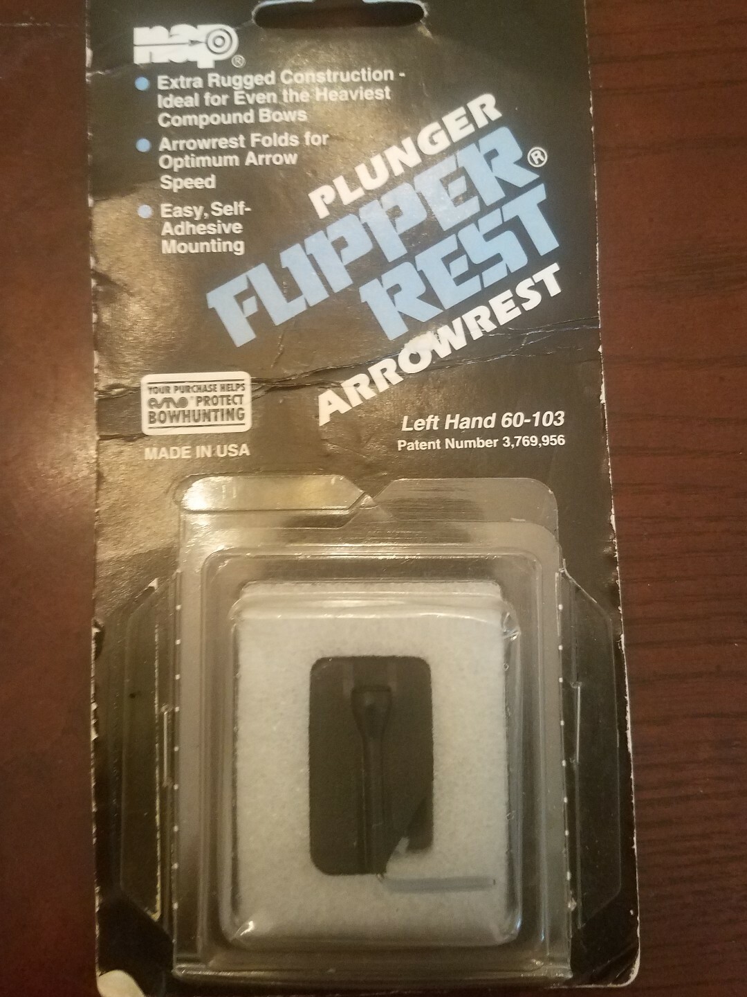 “FLIPPER REST" Folding Arrow Rest PAT. No. 3769956 | eBay