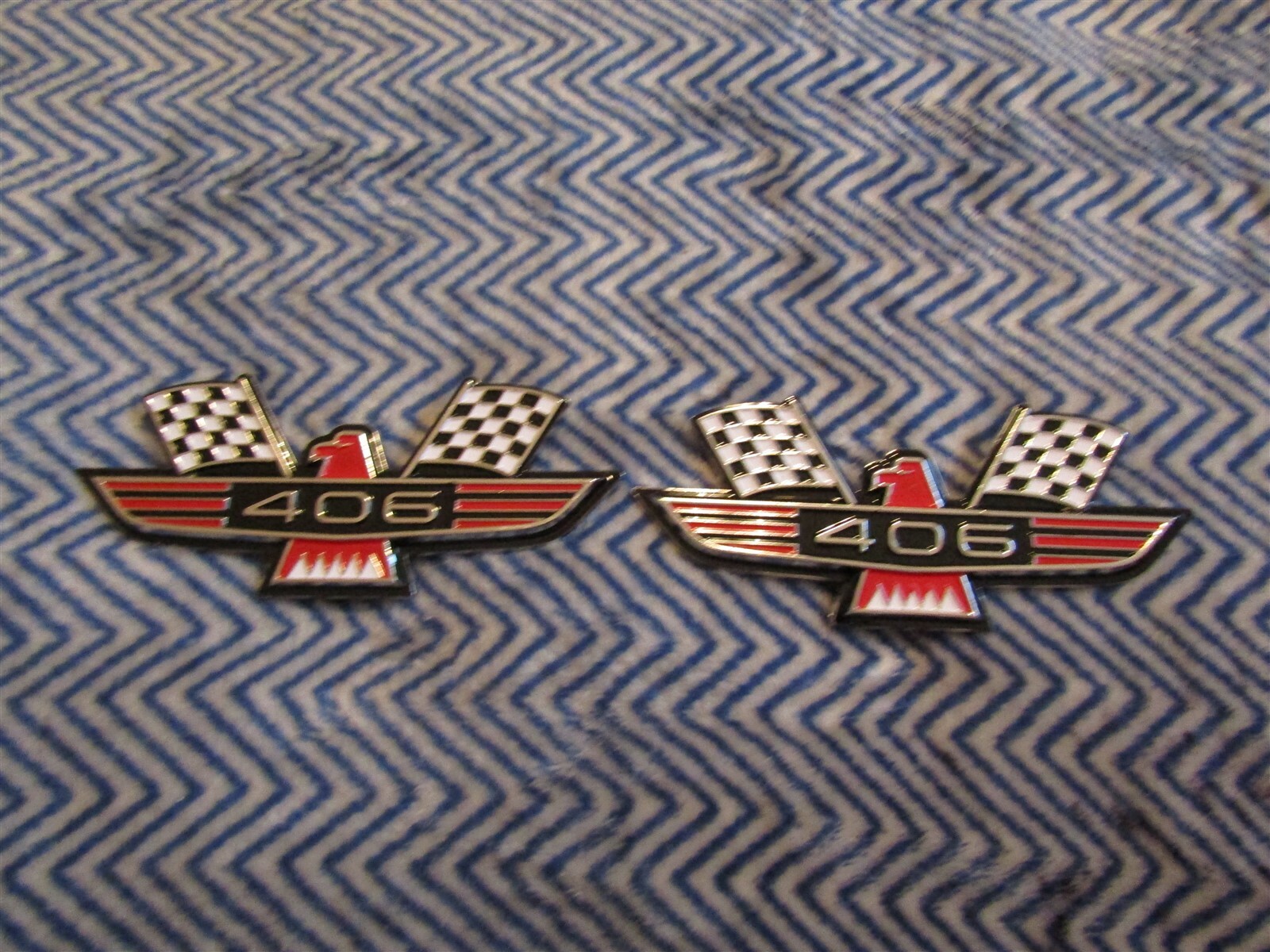 FORD GALAXIE THUNDERBIRD MUSTANG FAIRLANE EAGLE BIRD 406 EMBLEMS SET ...