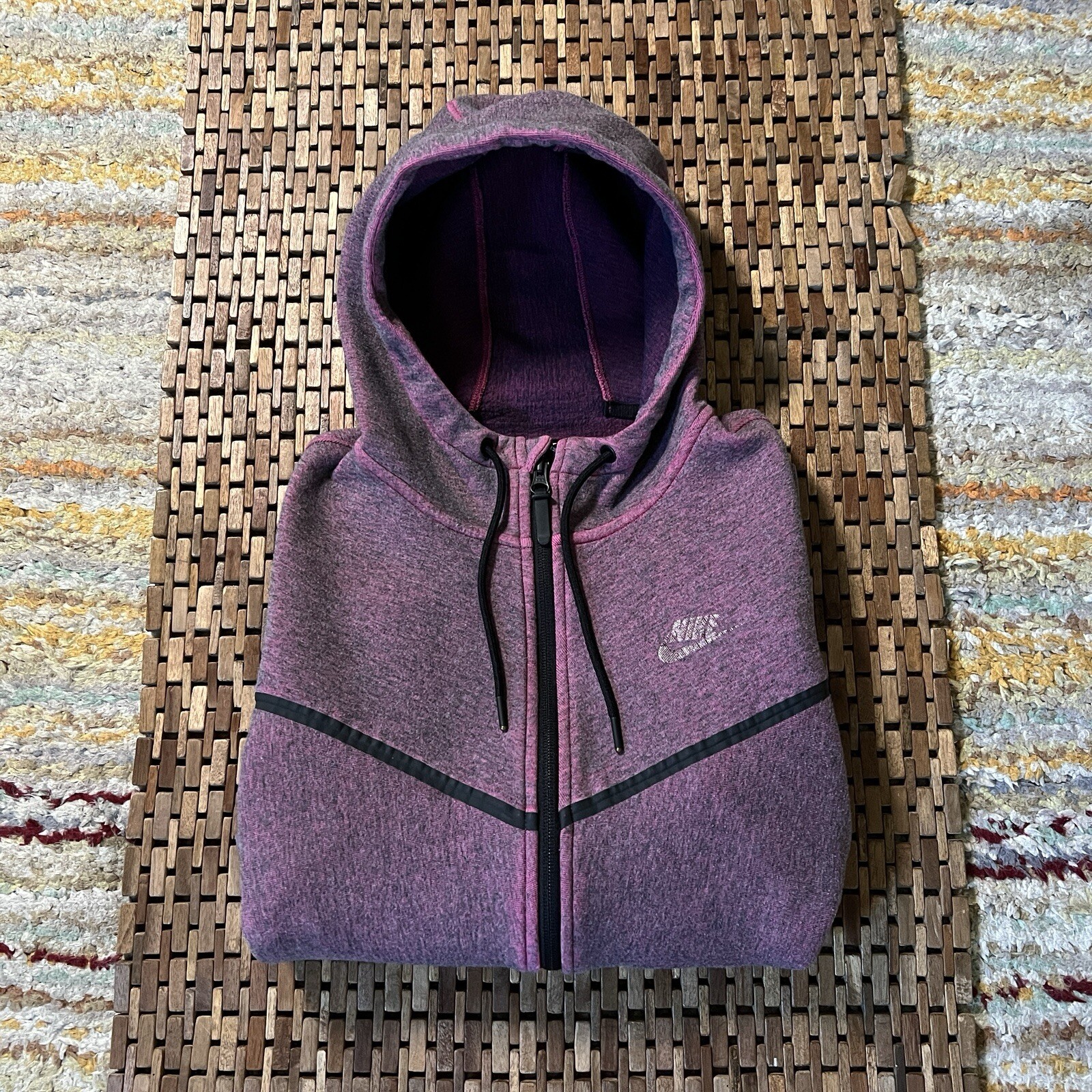 Rare Nike Sportswear Tech Fleece Full-Zip Hoodie Heat… - Gem
