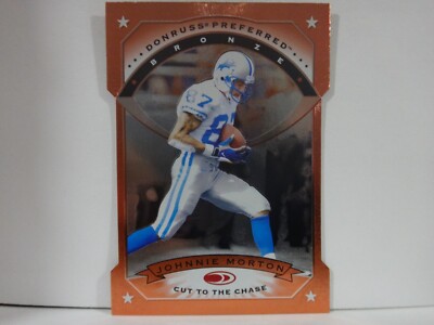 1997 Donruss Preferred Cut To The Chase Lions Football Card #80 Johnnie ...