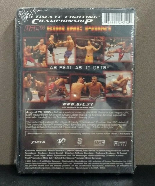 UFC 54 (DVD, 2005) for sale online | eBay