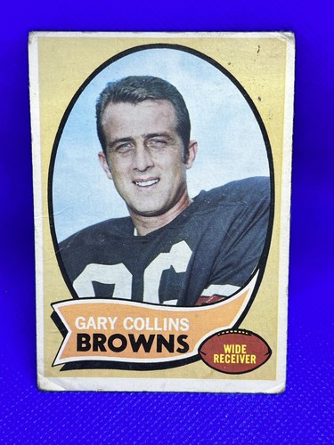 1970 Topps Football 169 Gary Collins Low grade creased *MMcards* | eBay