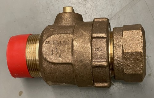 MUELLER USA B-25008 1-1/2" BALL VALVE CC AWWA TAPER THREAD COMPRESSION ...