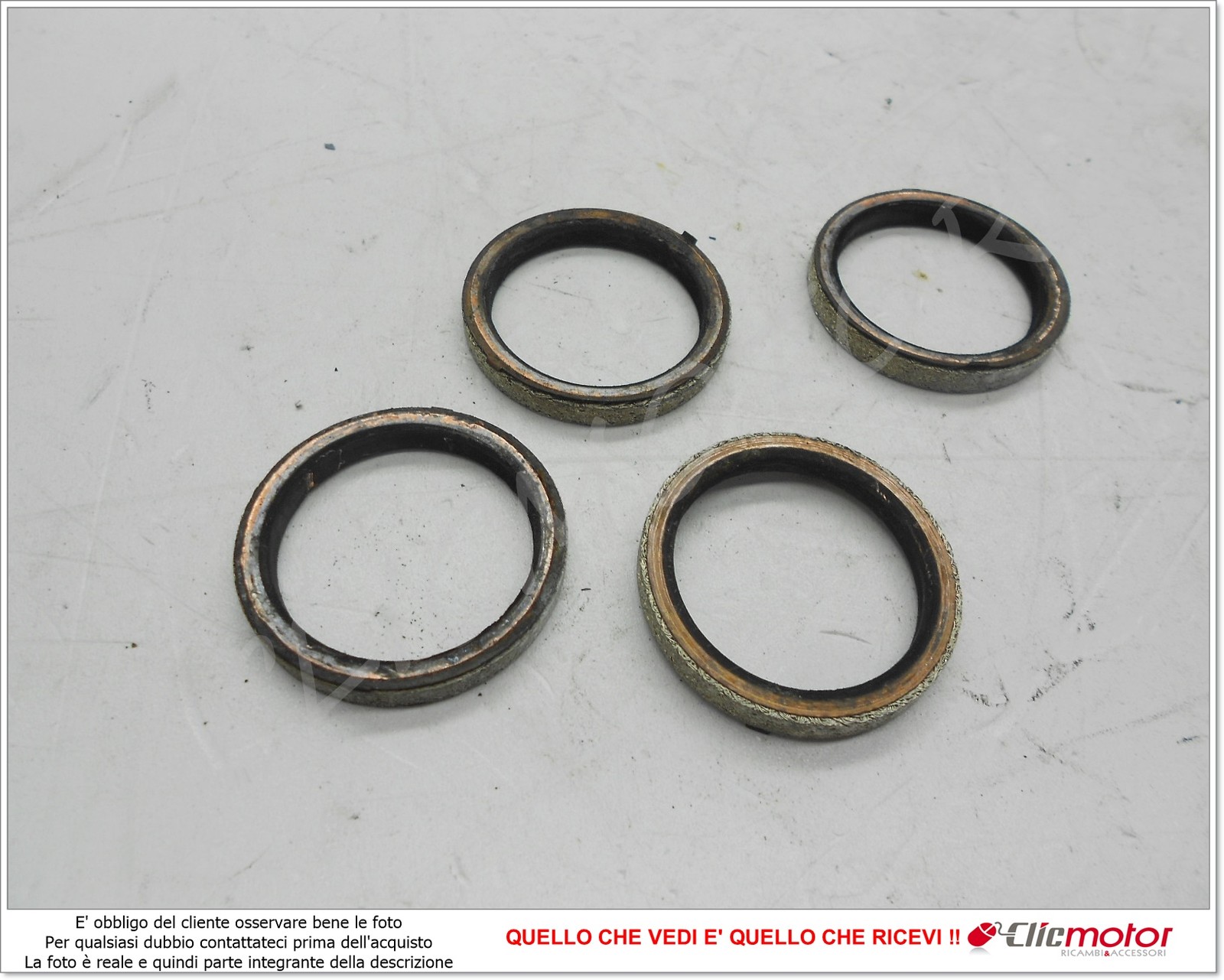 4 Gaskets Exhaust Original for Suzuki GSR 600 K8 Yoshimura Year 2008 ...