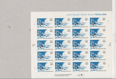 2006 WINTER OLYMPICS FULL PANE 39 CENT STAMPS US SCOTT 3995 – SEALED | eBay