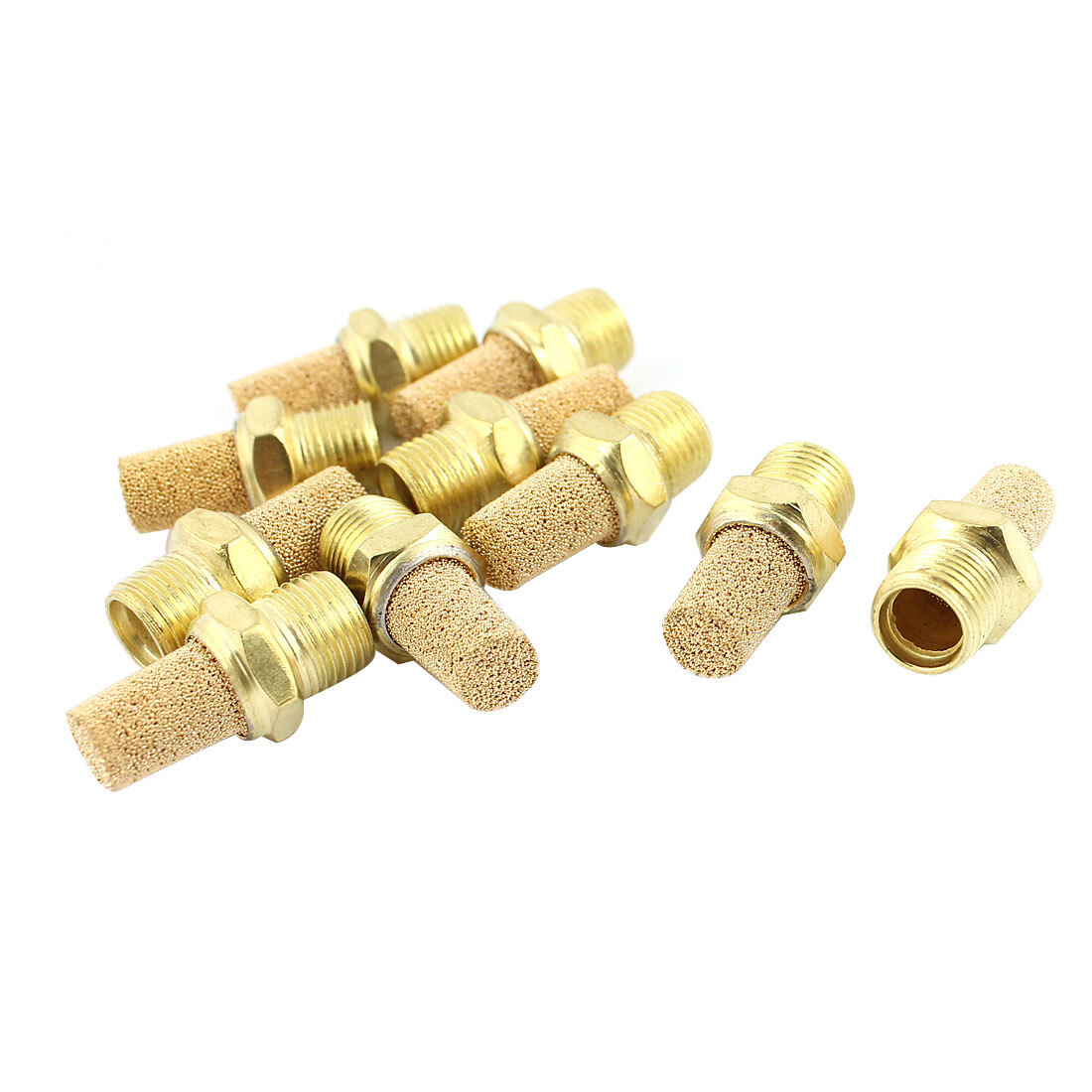 Breather Vent (Flat) Pneumatic Mufflers & Silencers 1/8 BSPT Copper ...