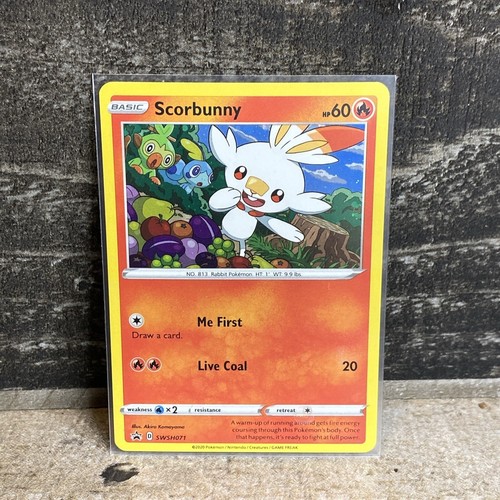 Scorbunny SWSH071 Black Star Promo Vivid Voltage Pokemon Card TCG | eBay