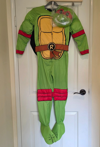 Teenage Mutant Ninja Turtles Raphael Youth Costume 3D Shell Large 8-10 ...