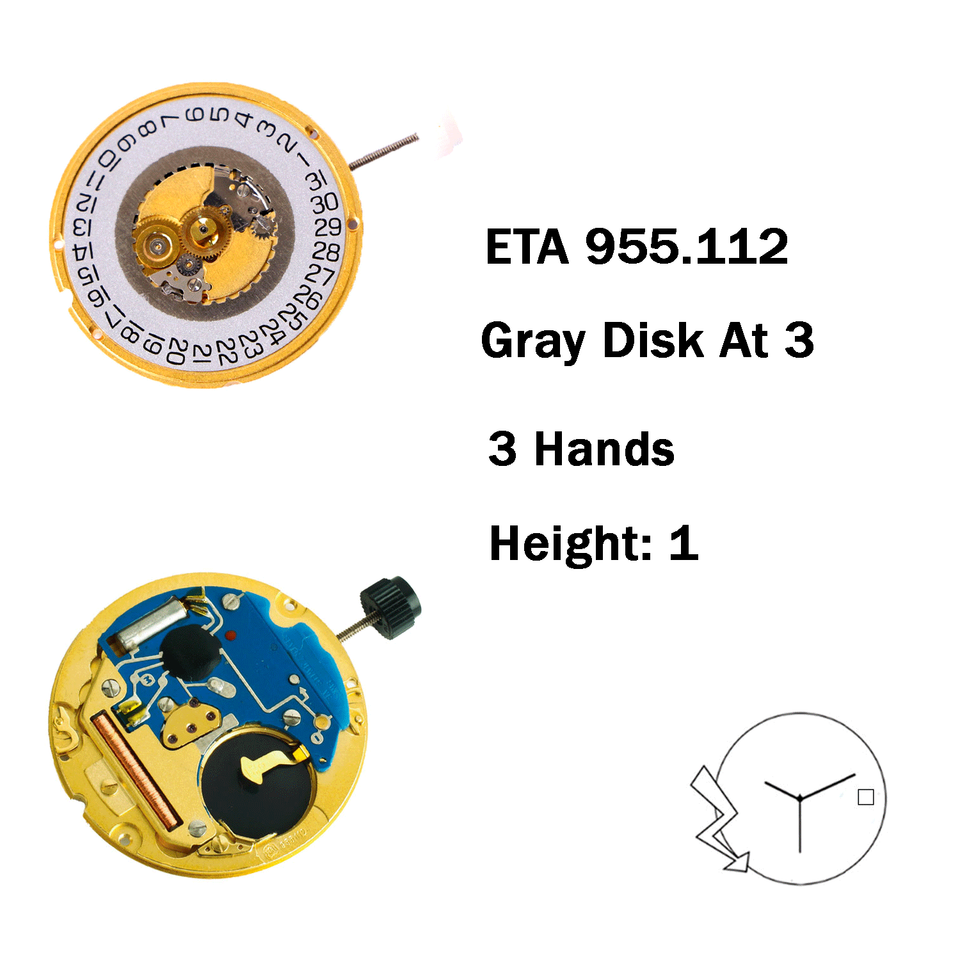 ETA 955.112-Swiss Made Quartz Watch Movement. | eBay