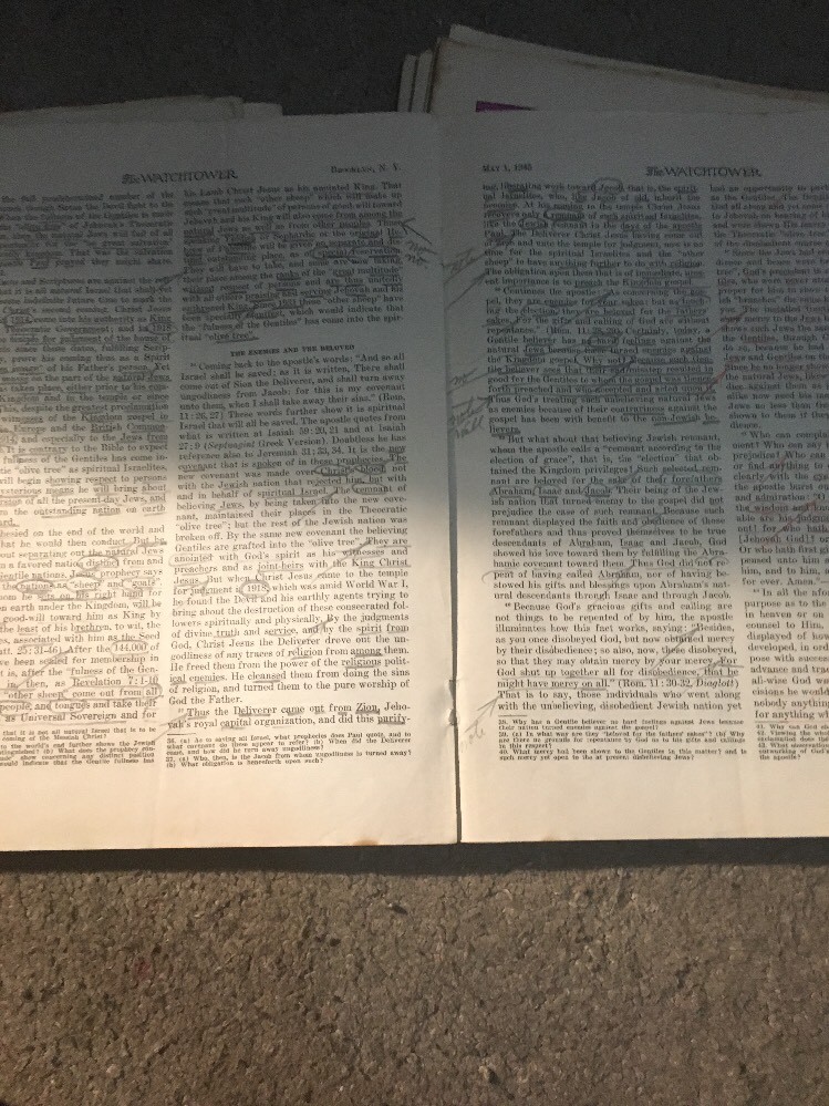 1945 Full Year Of Original Watchtower Magazines Jehovah's Witnesses | eBay