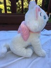 12" MARIE White Cuddly Kitten PLUSH Kitty Cat Disney Store Movie The ...