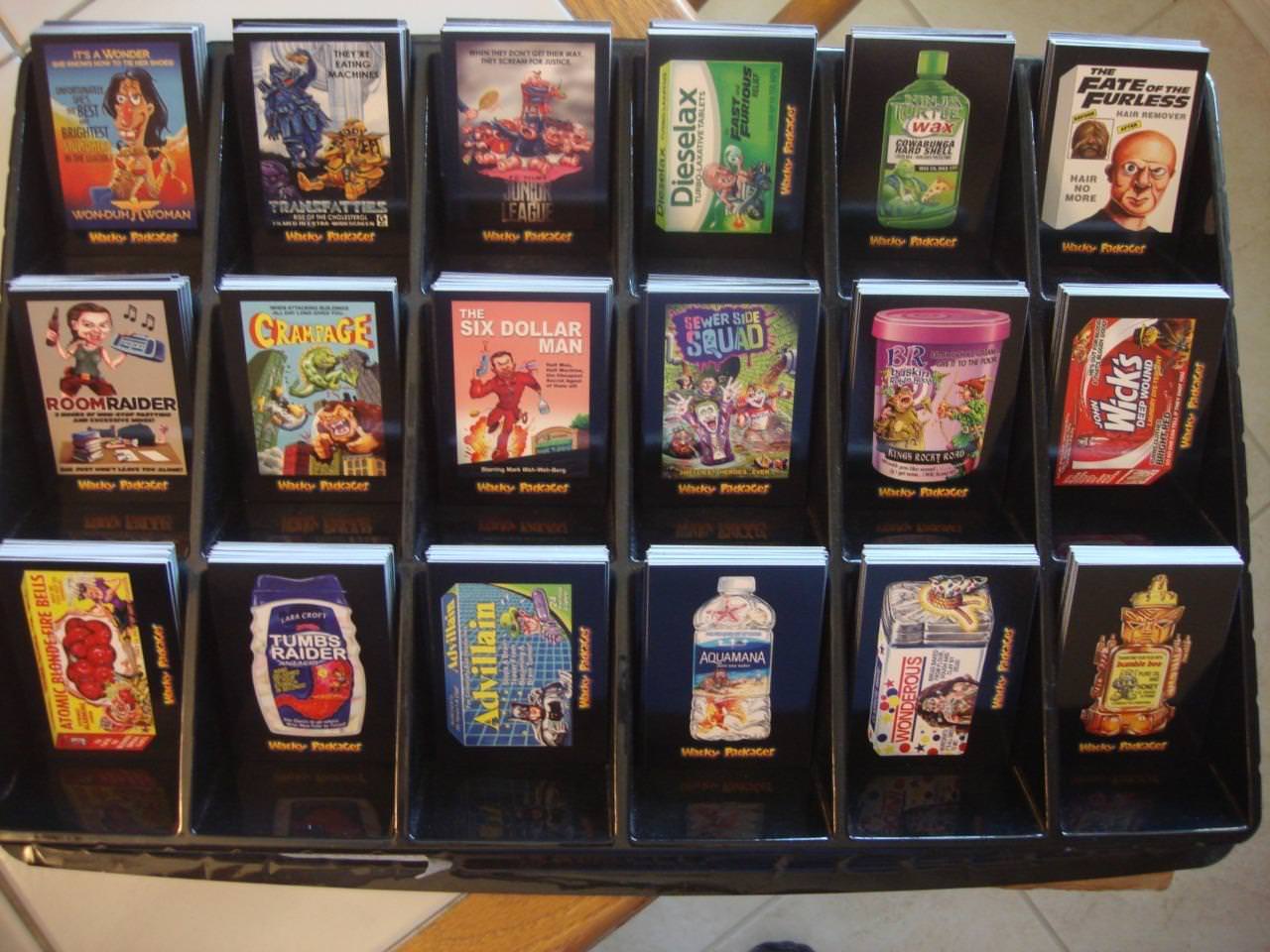 2018 WACKY PACKAGES GO TO THE MOVIES COMPLETE SET 90 STICKER CARDS ...