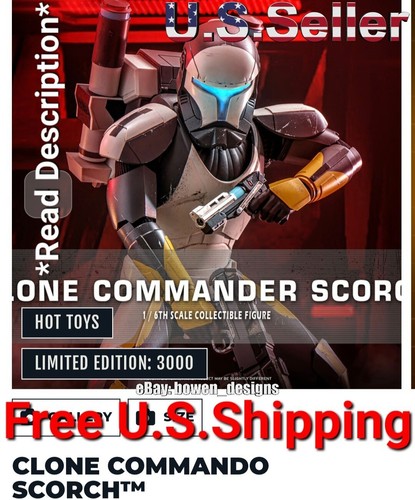 Hot Toys Exclusive 1/6 Star Wars The Bad Batch CLONE COMMANDER SCORCH ...