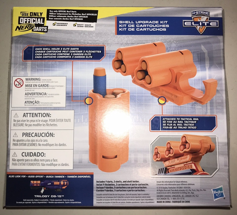 Nerf E3461 N-Strike Elite Shell Upgrade Kit Trilogy Shellstrike, NEW ...