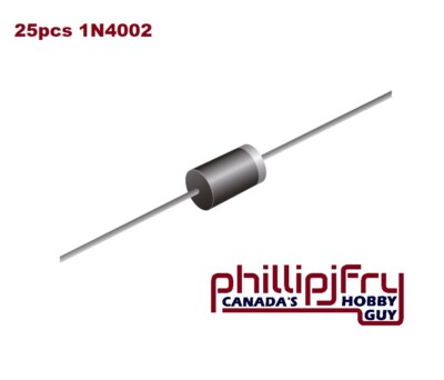 25PCS 1A 100V Diode 1N4002 IN4002 DO-41 Rectifier Diodes. Ships from ...