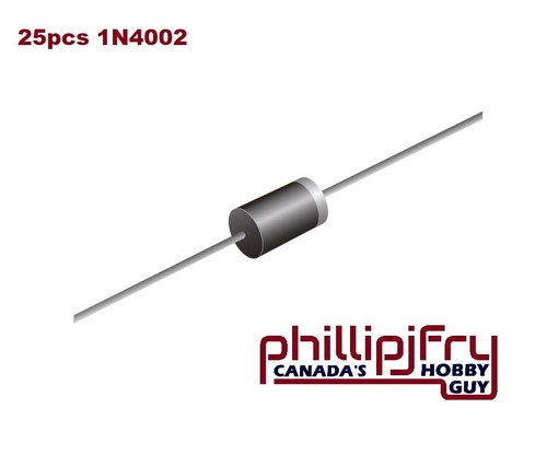 25PCS 1A 100V Diode 1N4002 IN4002 DO-41 Rectifier Diodes. Ships from ...