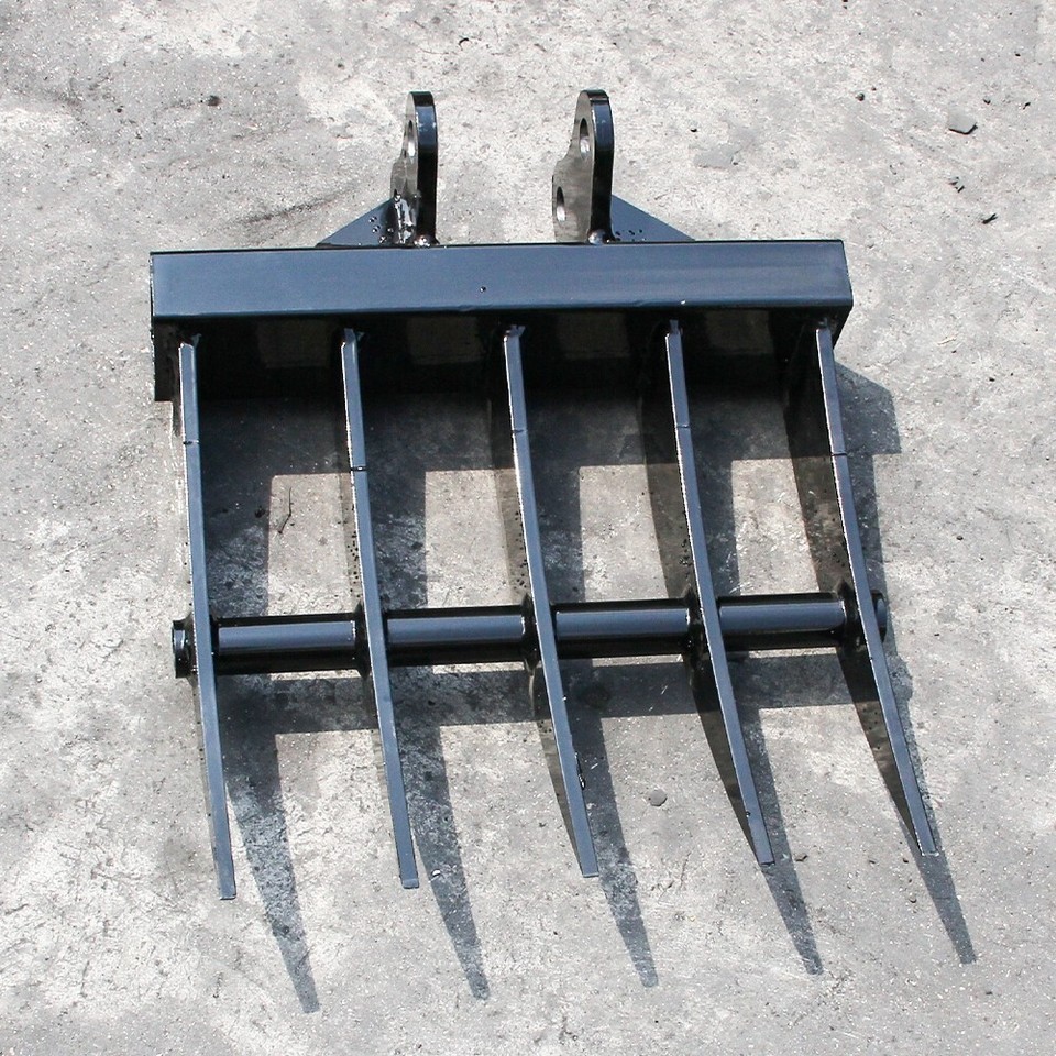 Rake Attachment for Mini Excavator 0.8 Ton to 1.5 Ton Excavator Free ...