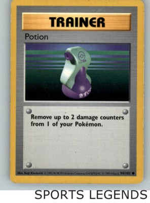 1999 pokemon Base Set Shadowless Potion 94/102 | eBay