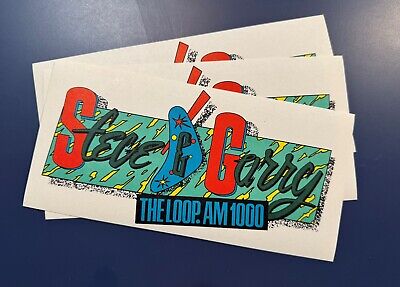 5 Vintage Steve & Garry The Loop AM 1000 Chicago bumper stickers Dahl ...