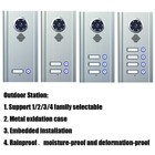 BUS 2 Wire Intercom systems Kit 1/2/3/4 Units Apartment 7 Inch Video ...