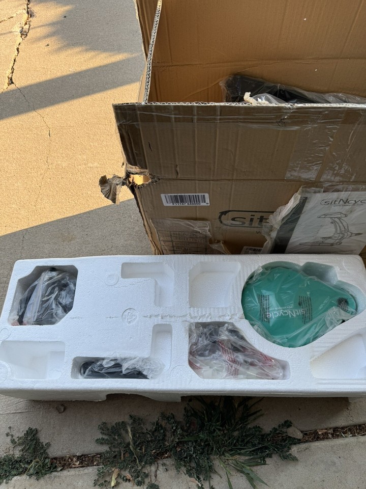 Smooth Fitness SitNCycle Sit N Cycle Exercise Bike New In Box Aqua ...