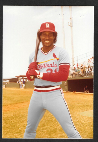 1983 Tito Landrum CARDINALS UNSIGNED 3-3/8 x 5 ORIGINAL COLOR SNAPSHOT ...