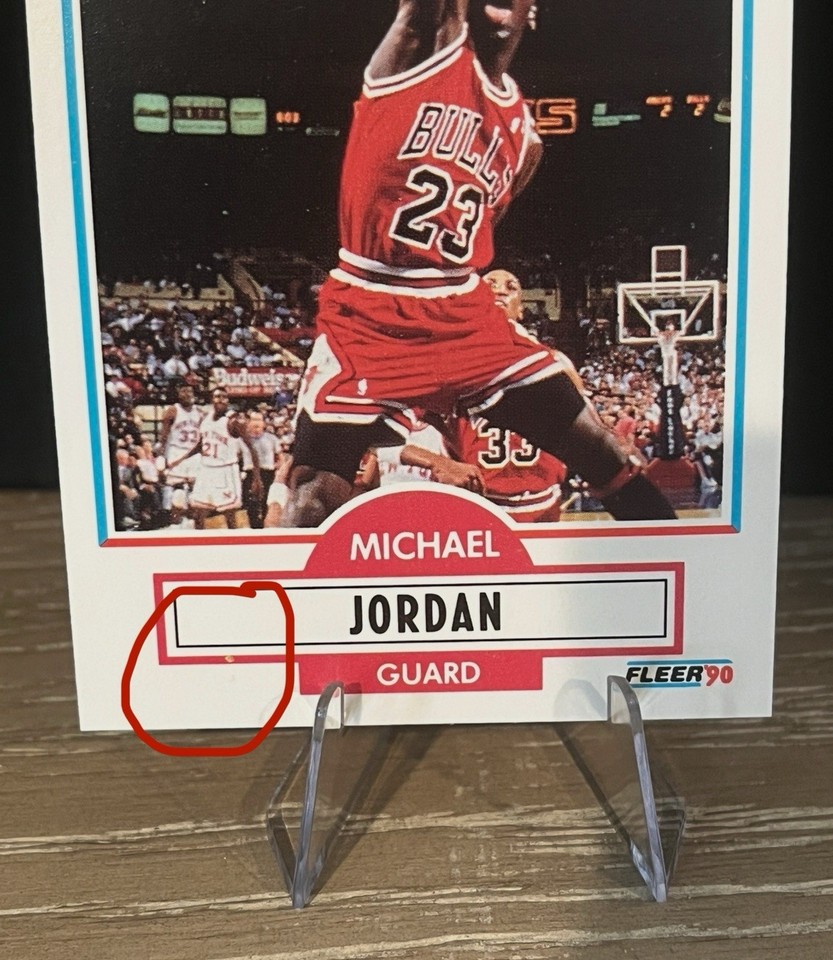 1990-91 Fleer - Michael Jordan #26 *yellow Dot Error Card* RARE 🔥 | eBay