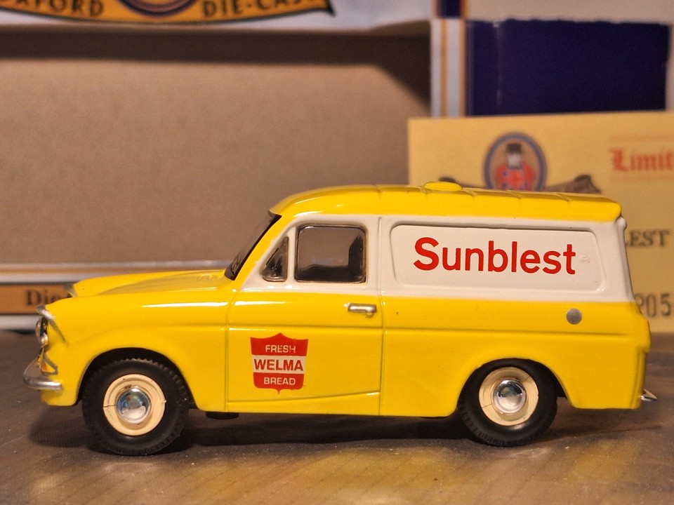 OXFORD DIECAST 1:43 FORD ANGLIA VAN - SUNBLEST BREAD ANG016 (LIMITED ...
