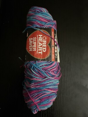 Red Heart Super Saver Color: 0784 ART. E300 Yarn, Bonbon Print | eBay