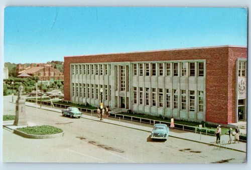 Red Deer Alta Canada Postcard The Modern Post Office Building Cars 1966 ...