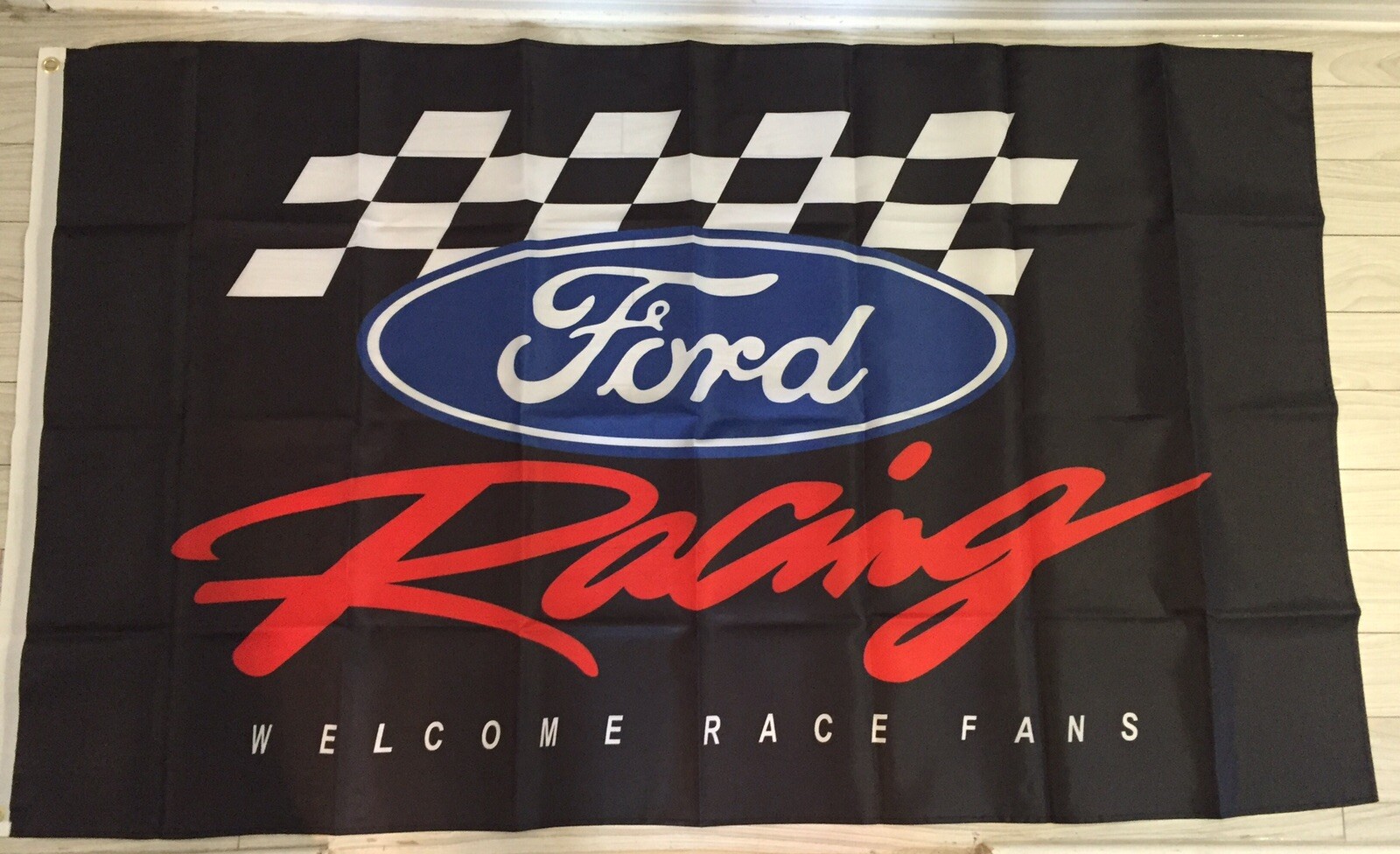 FORD PERFORMANCE RACING FLAG BANNER DRAPEAU MAN CAVE GARAGE | eBay