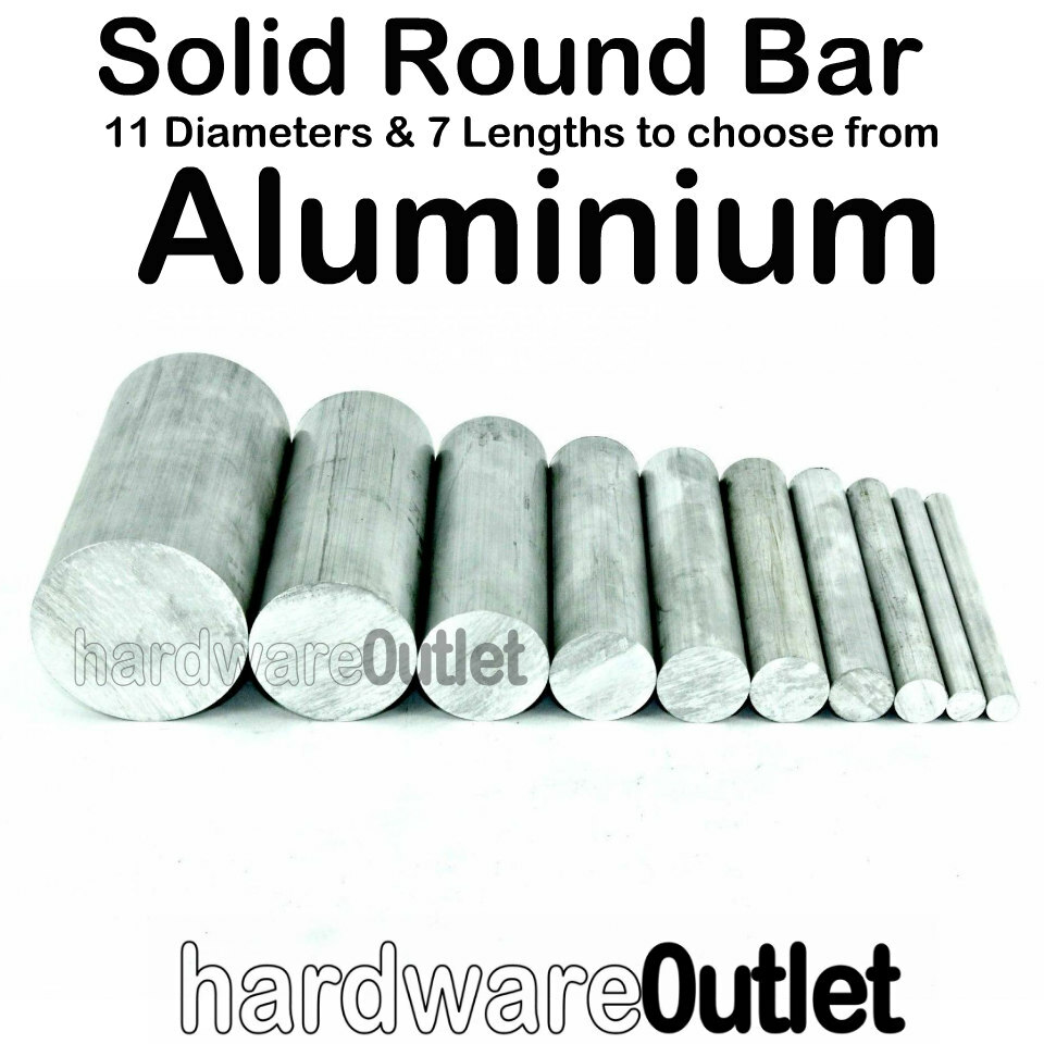 Solid Metal Alloy ROUND BAR Aluminium Brass Copper Bespoke Orders cut ...