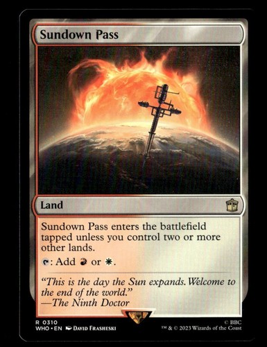 MTG - Sundown Pass - Universes Beyond: Doctor Who - Near Mint | eBay