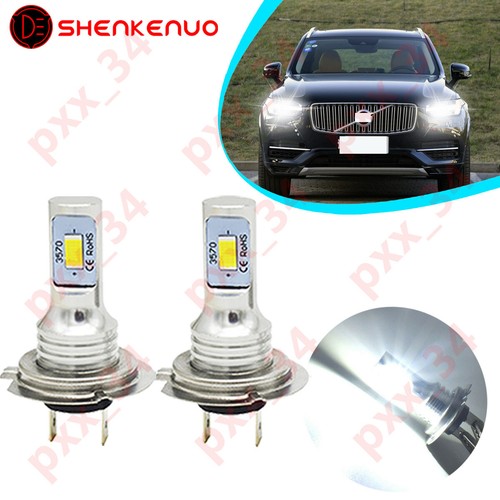 For Volvo XC90 2002-2014 Xenon White Low Dip Beam LED Headlight Bulbs ...