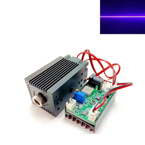 Violet/Blue Line 405nm 50mW Focusable Laser Diode Module 12V w/ Driver ...